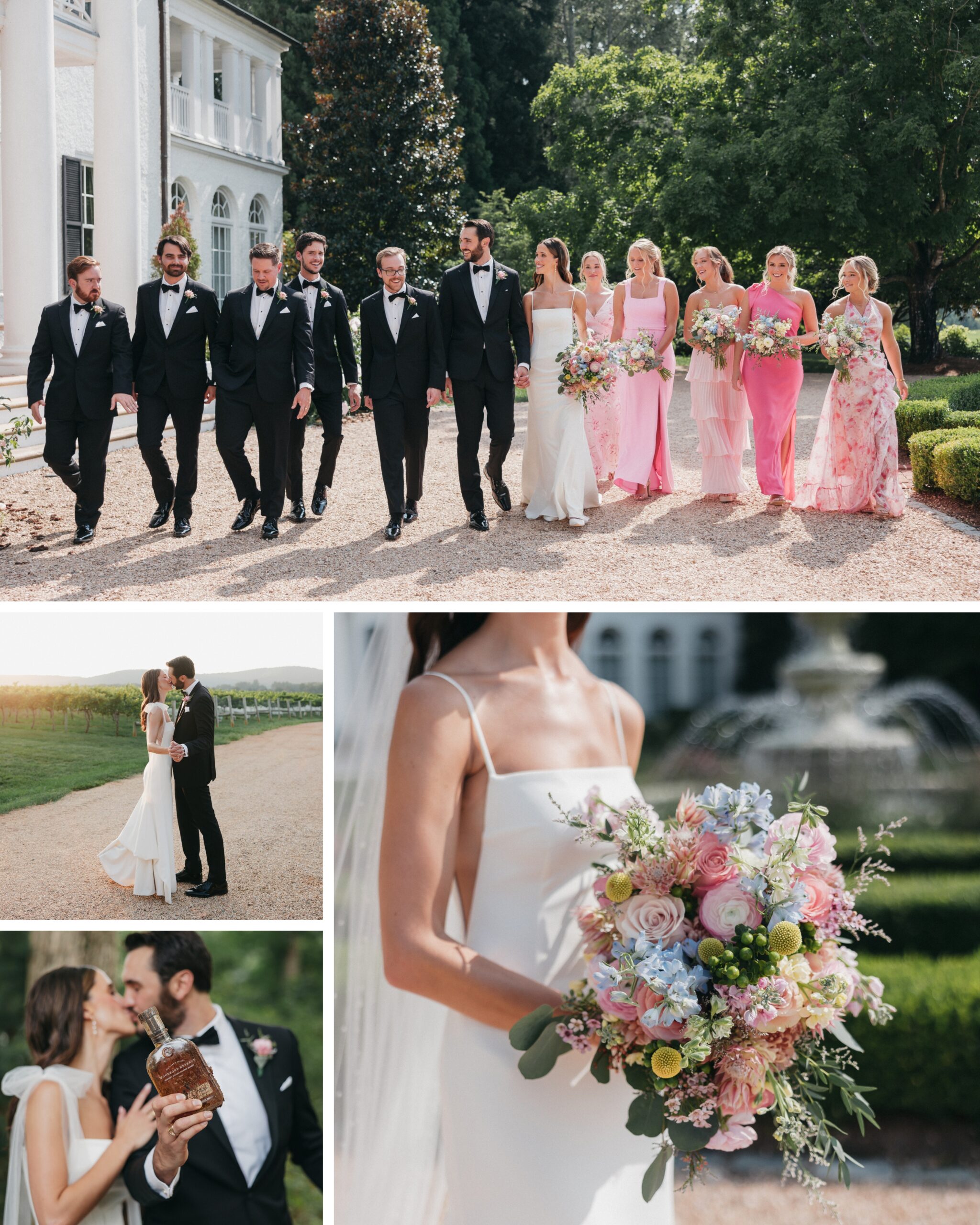 Emily & Heyward’s Dreamy Summer Wedding at Keswick Vineyards | A Floral ...