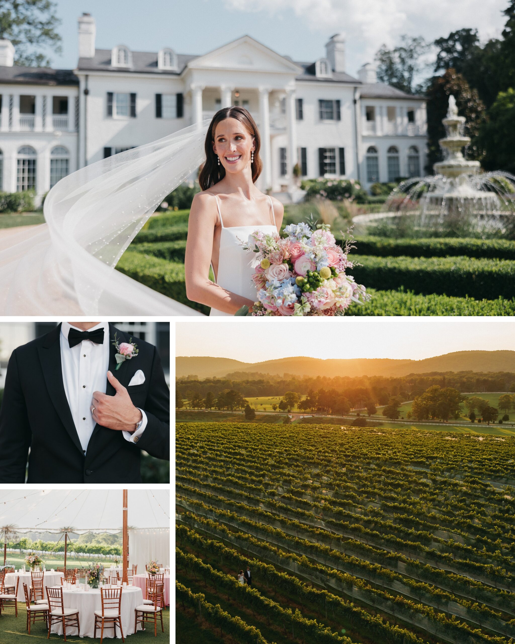 Emily & Heyward’s Dreamy Summer Wedding at Keswick Vineyards | A Floral ...